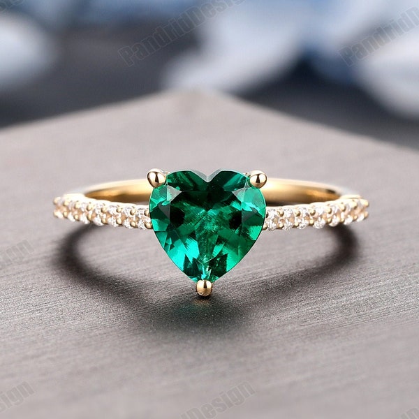 Half Heart Ring - Etsy