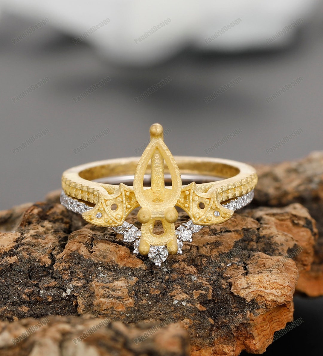 Wedding Band Only V Shape Design Ring Genuine Moissanite - Etsy