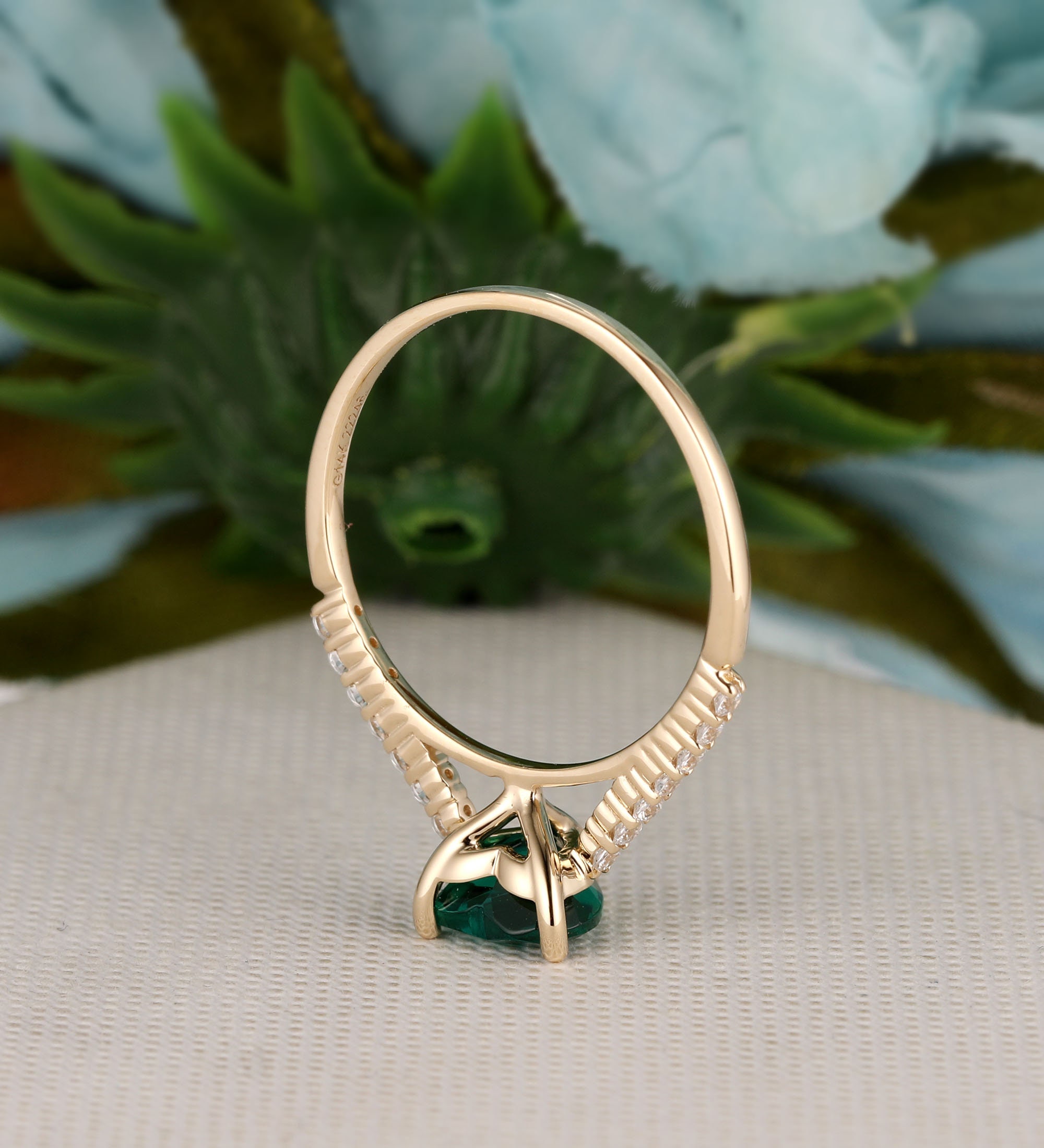 Women's Dainty Daily Ring 1.00CT Heart Cut Lab Created - Etsy