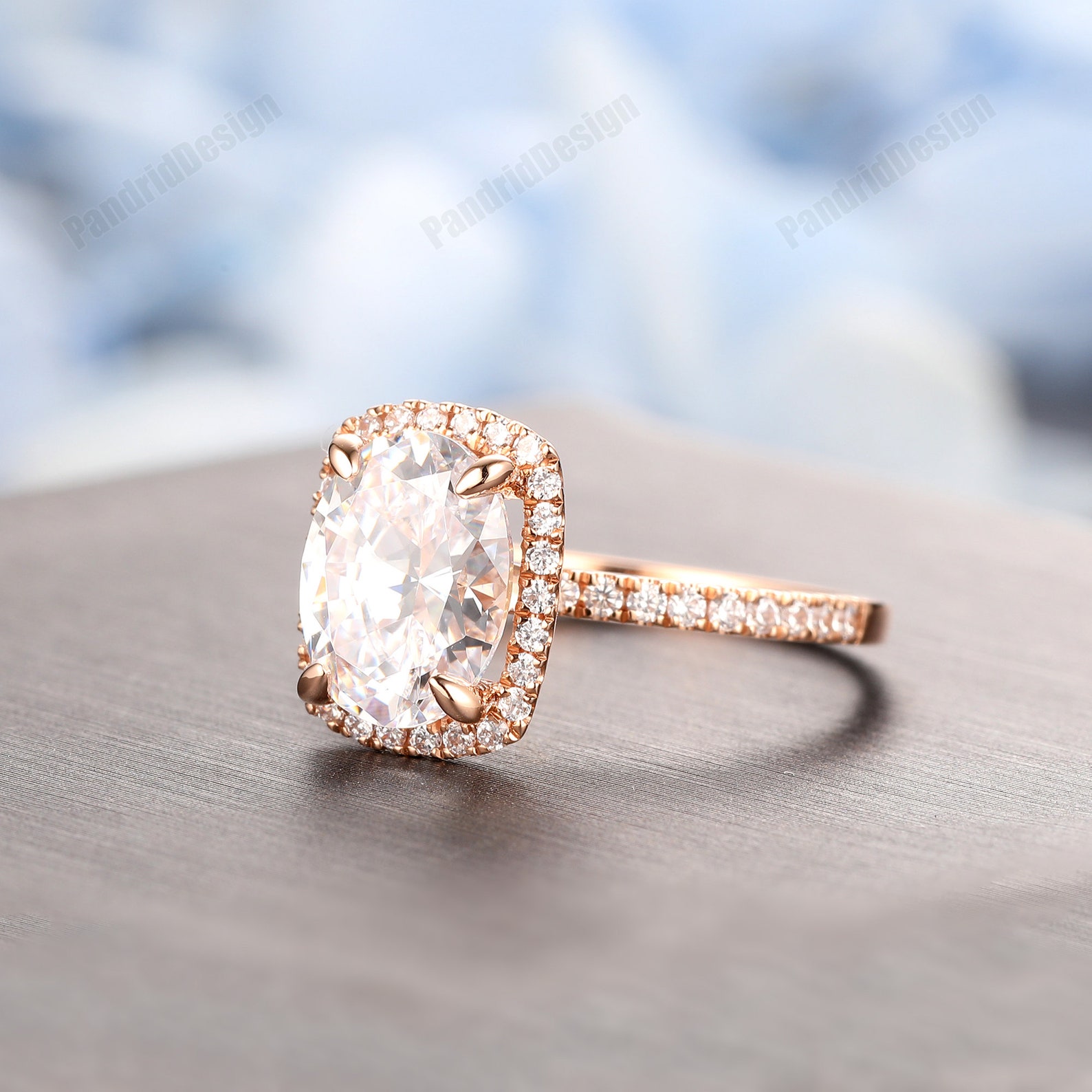 Oval Engagement Ring Oval Cut 7x9mm Simulated Diamond Ring - Etsy