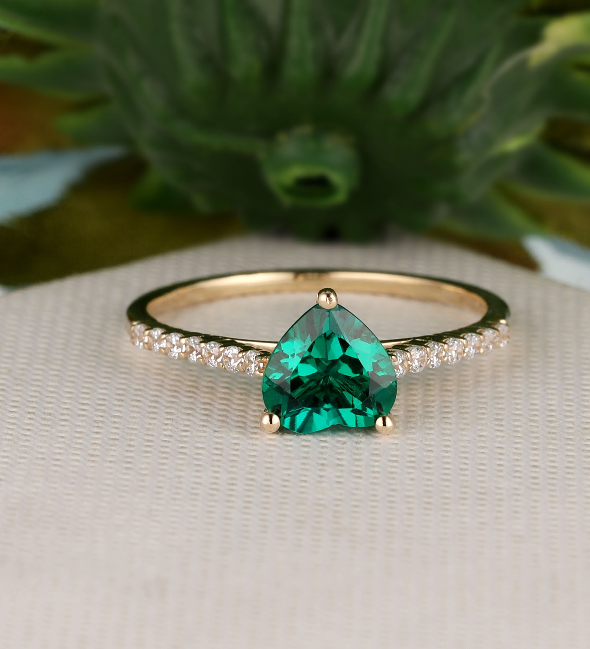 Women's Dainty Daily Ring 1.00CT Heart Cut Lab Created | Etsy