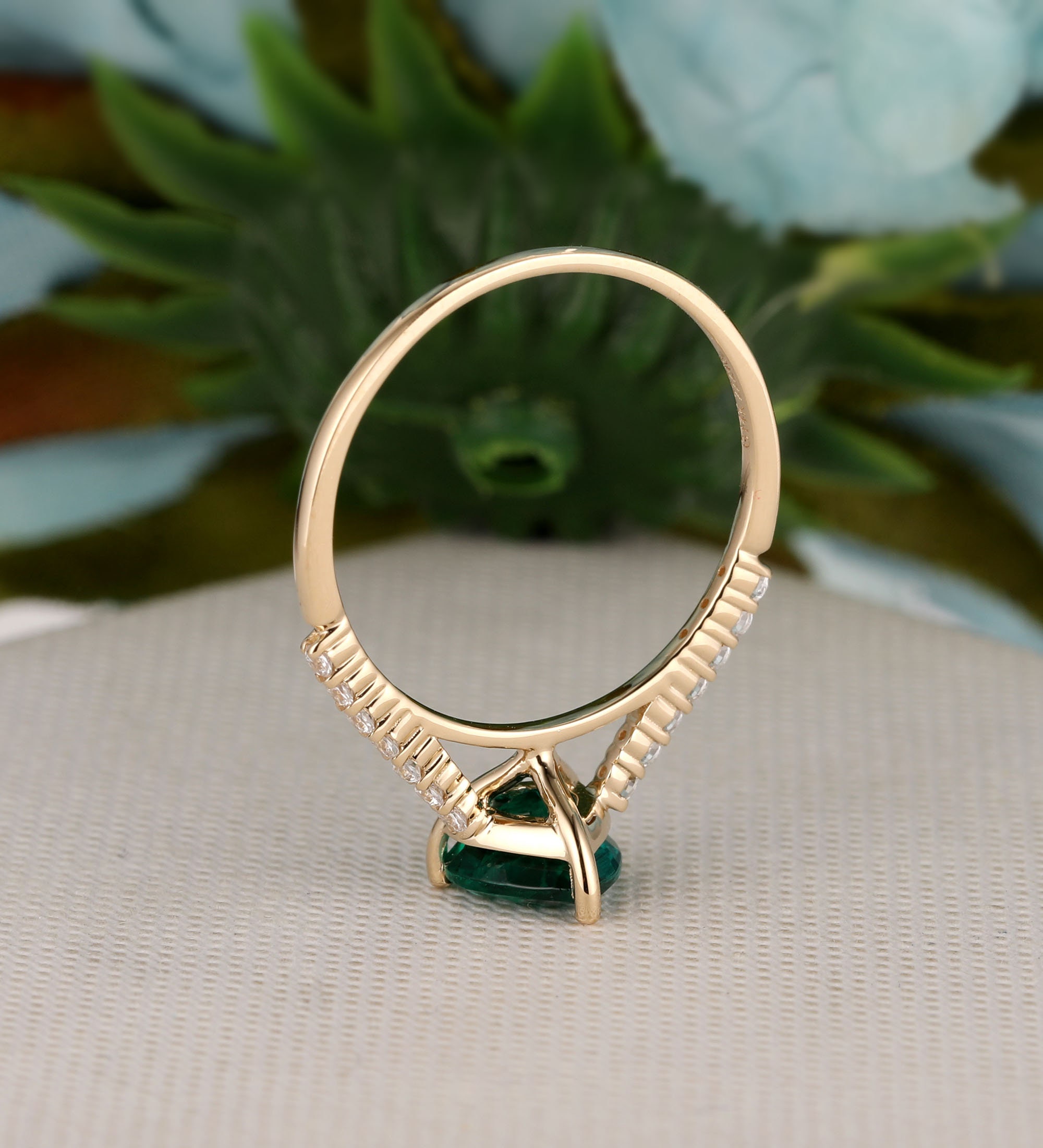 Women's Dainty Daily Ring 1.00CT Heart Cut Lab Created | Etsy