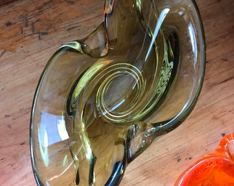 Signed art glass | Etsy