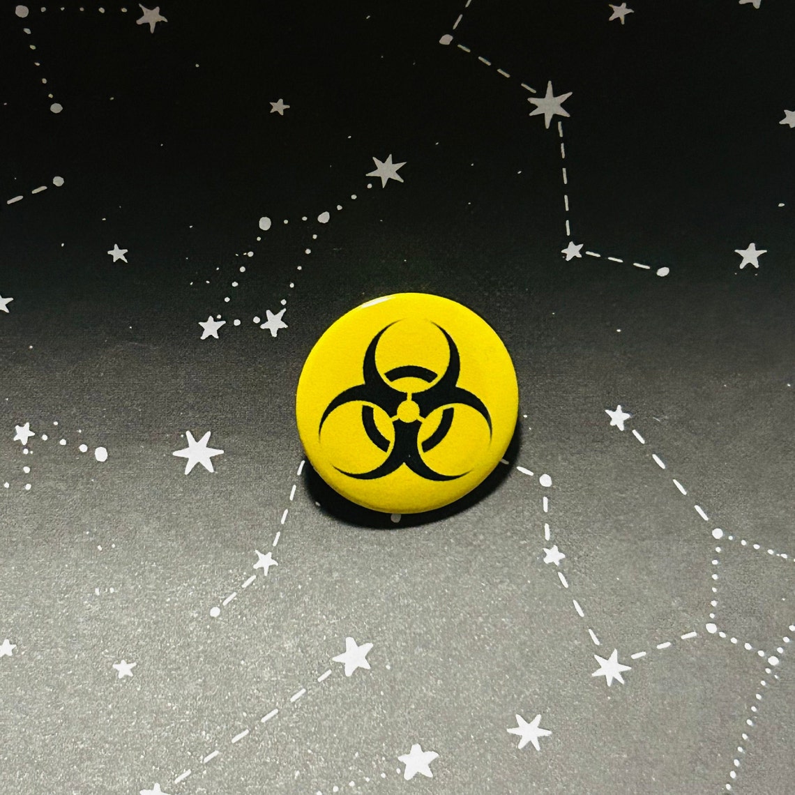 Biohazard Warning Button Pin | 1.25-inch Button | Safety Symbol Pin - Etsy