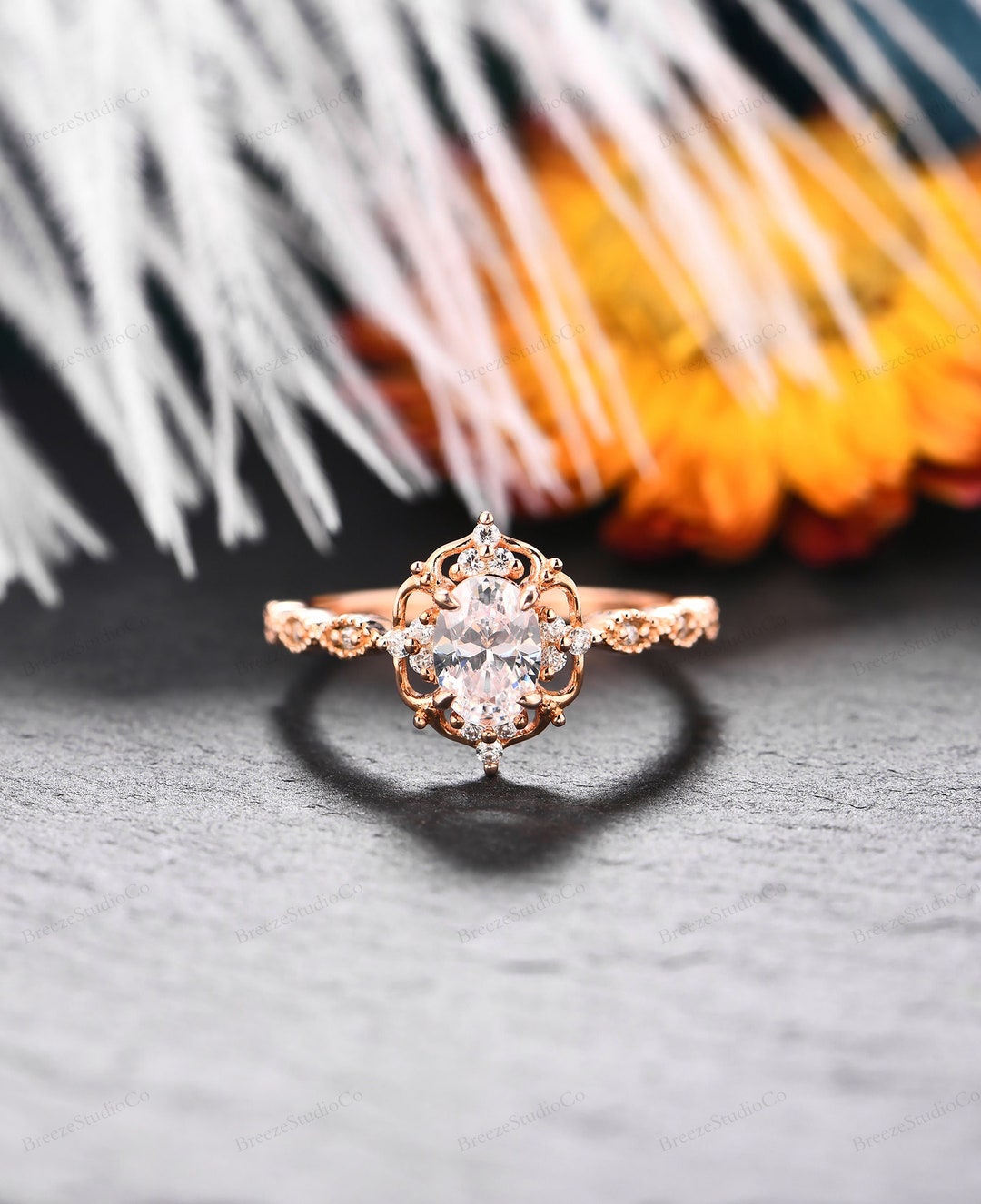 Antique Filigree Style Wedding Rings, Pattern Band Ring, Floral Pattern ...