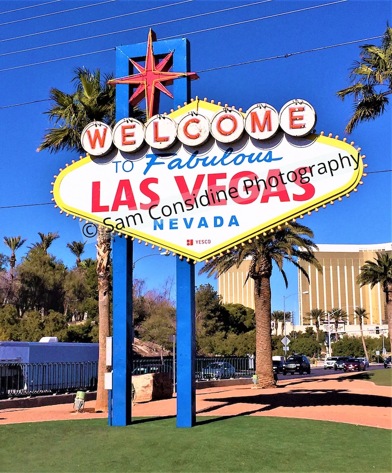 Welcome to Las Vegas Sign Print - Etsy