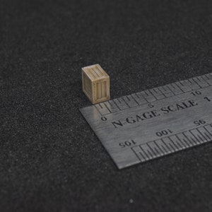 N Scale Details — Small Crate — P022 — 3D Printed - Etsy