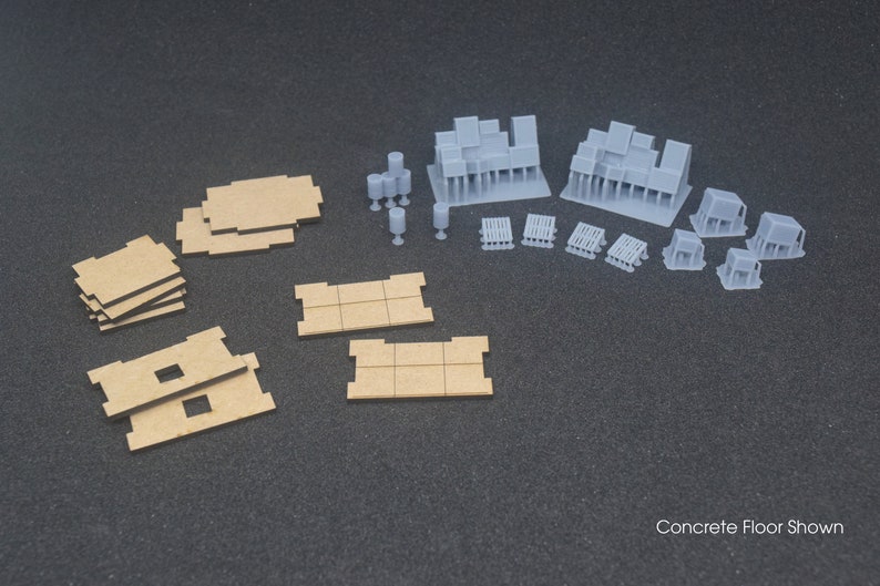 N Scale — Warehouse Interiors — PCK102W, PCK102C — Laser Cut Craftsman ...