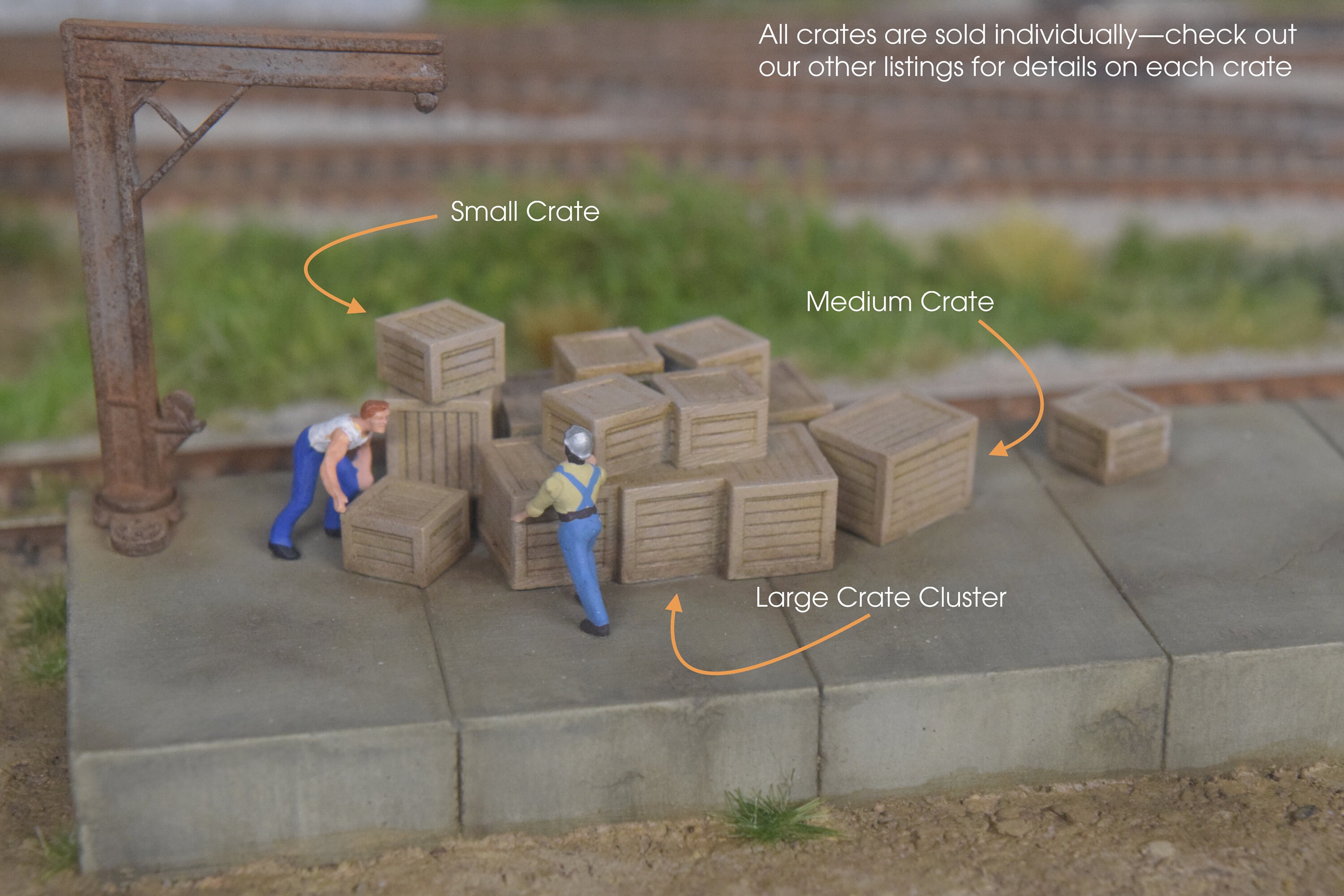 N Scale Details Large Crate Cluster P024 3D Printed - Etsy