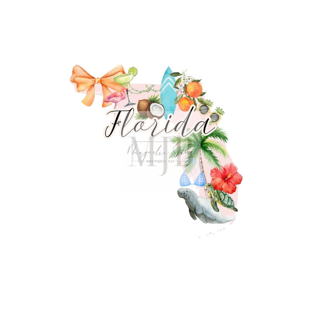 Florida PNG Digital File State Image Illustration - Etsy