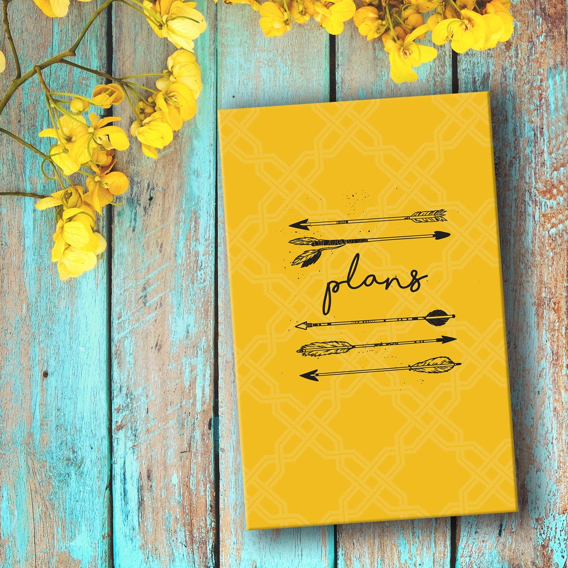 Plans: Regular Yellow Notebook | Etsy