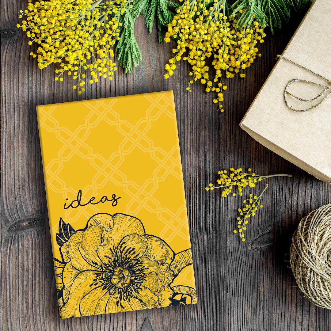 Ideas: Yellow Notebook - Etsy
