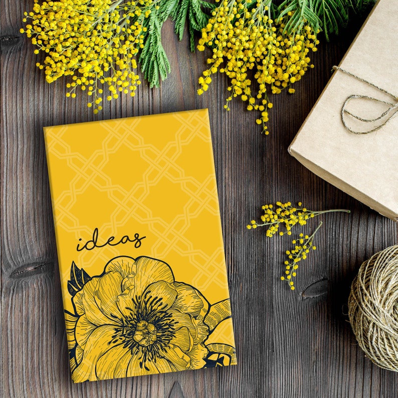 Ideas: Yellow Notebook - Etsy