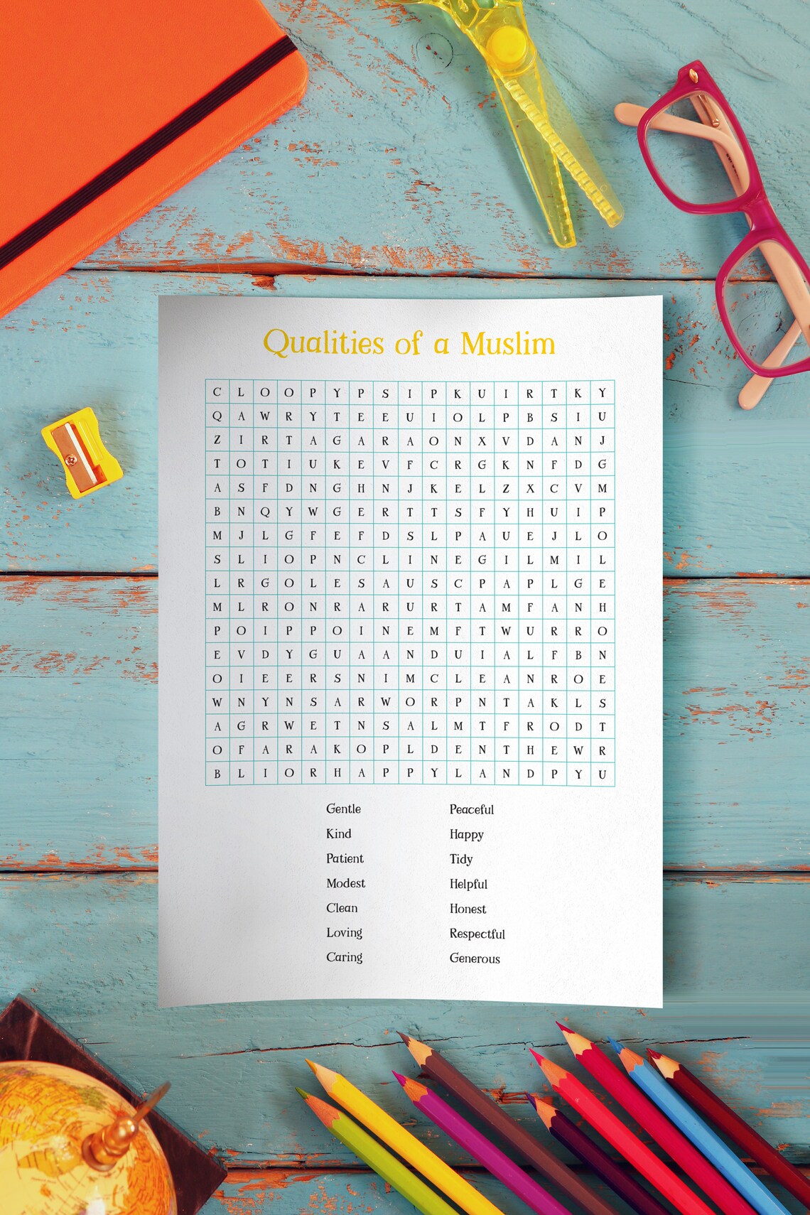 Islamic Wordsearches for Kids: Educational Activity Pack • Digital ...