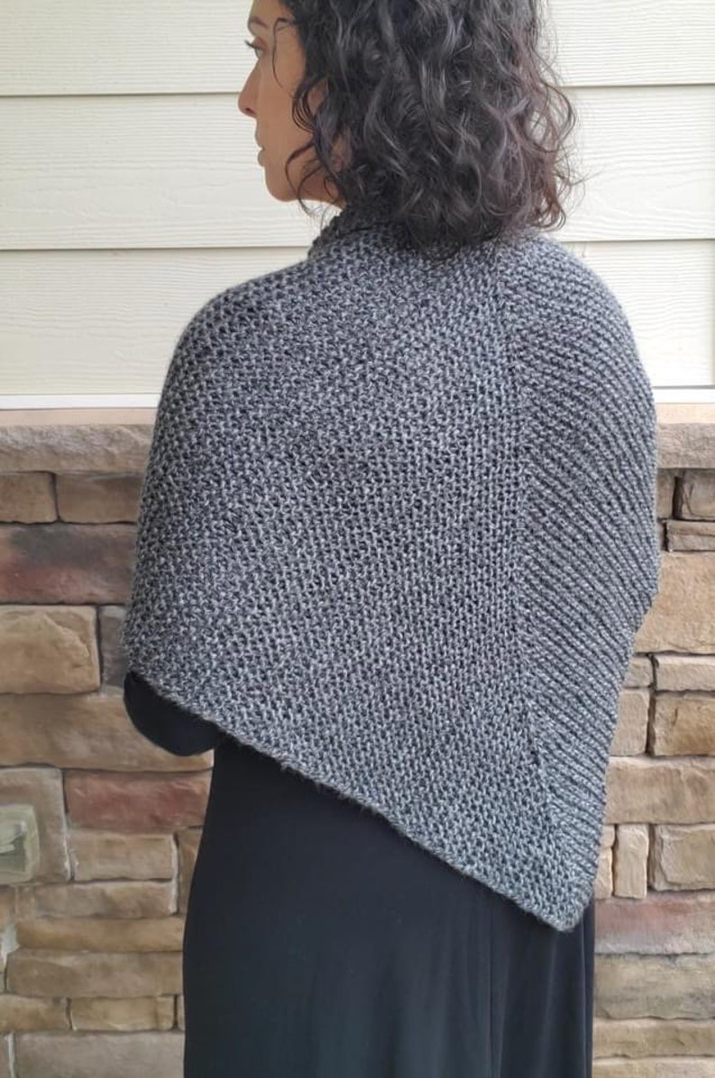 Short Row Triangular Shawl Knitting Pattern - Etsy