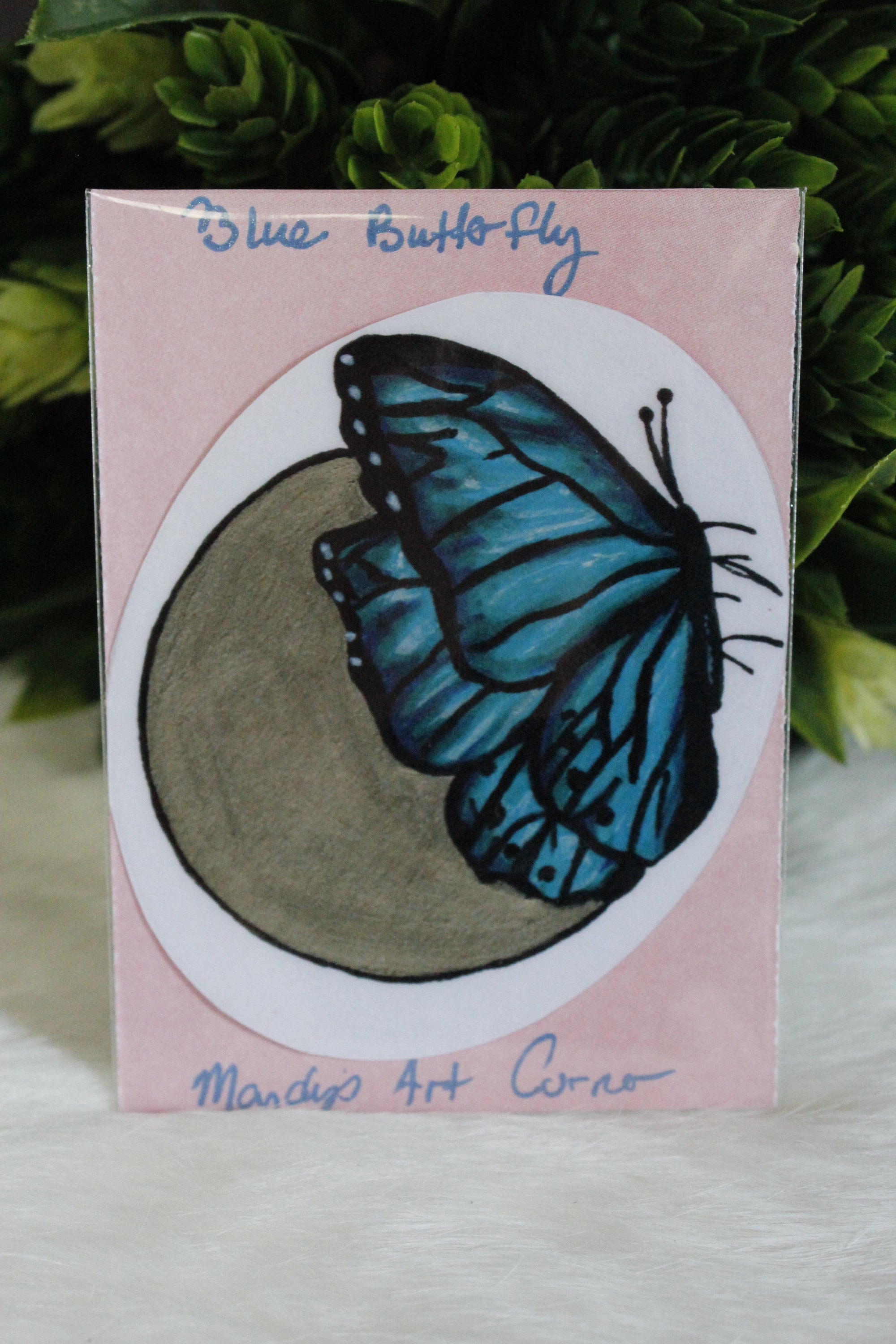 Blue Butterfly Sticker - Etsy