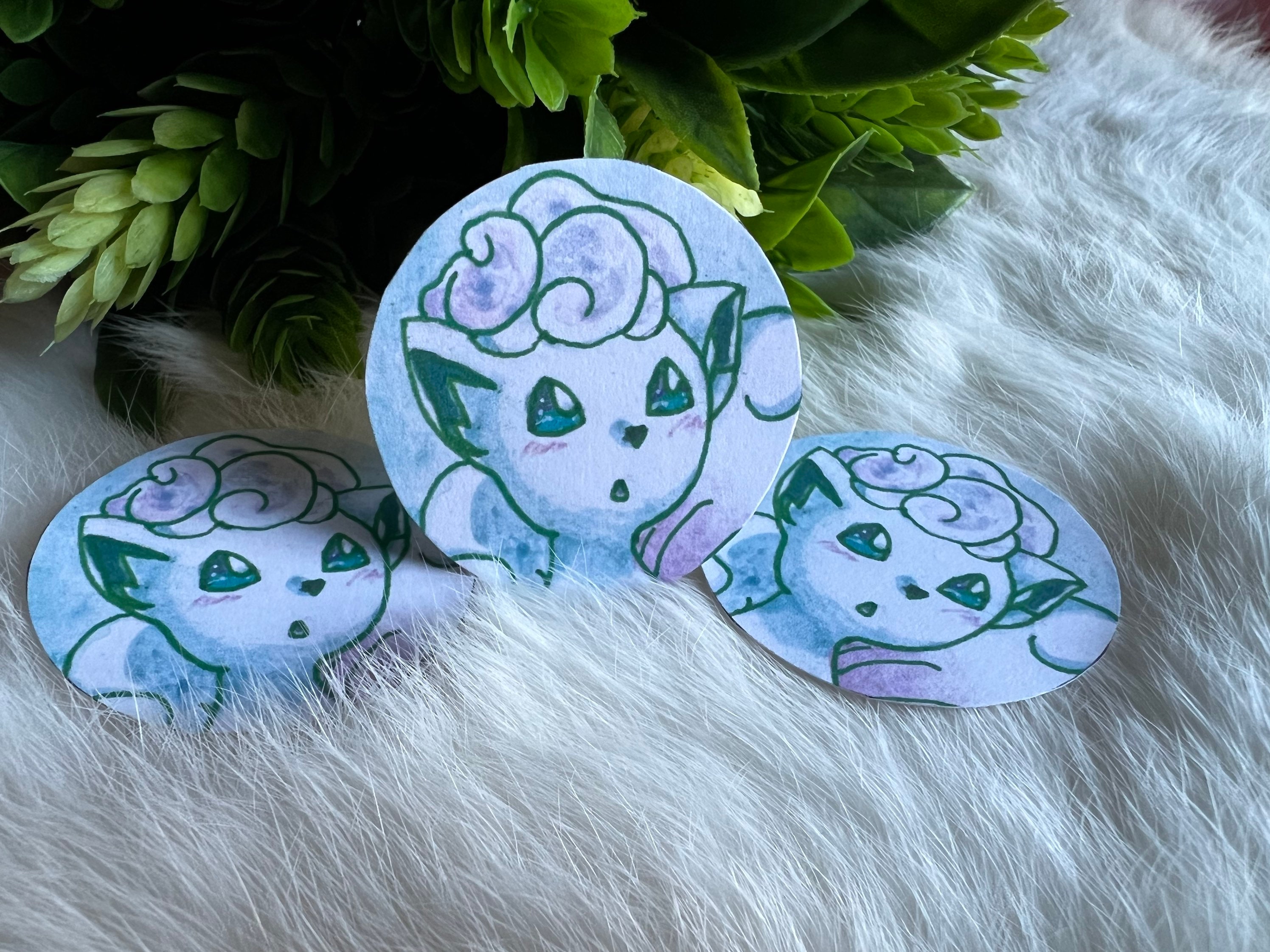 Pokemon Sticker Alola Vulpix - Etsy