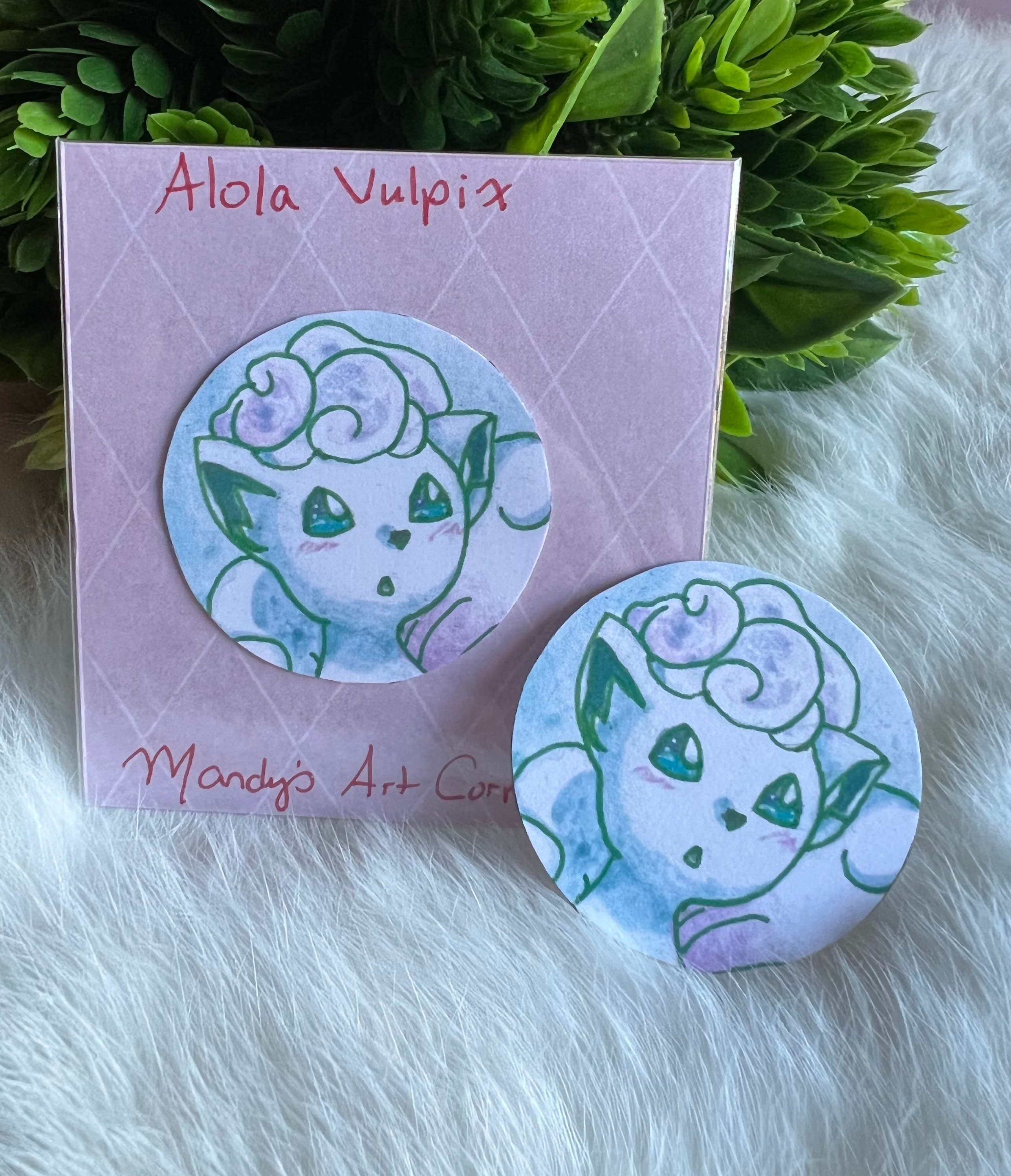 Pokemon Sticker Alola Vulpix - Etsy