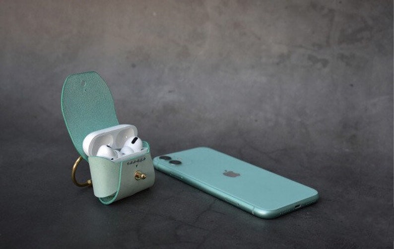 Custom Airpods Pro Leather Case, Personalised Airpods Case, Anniversary ...