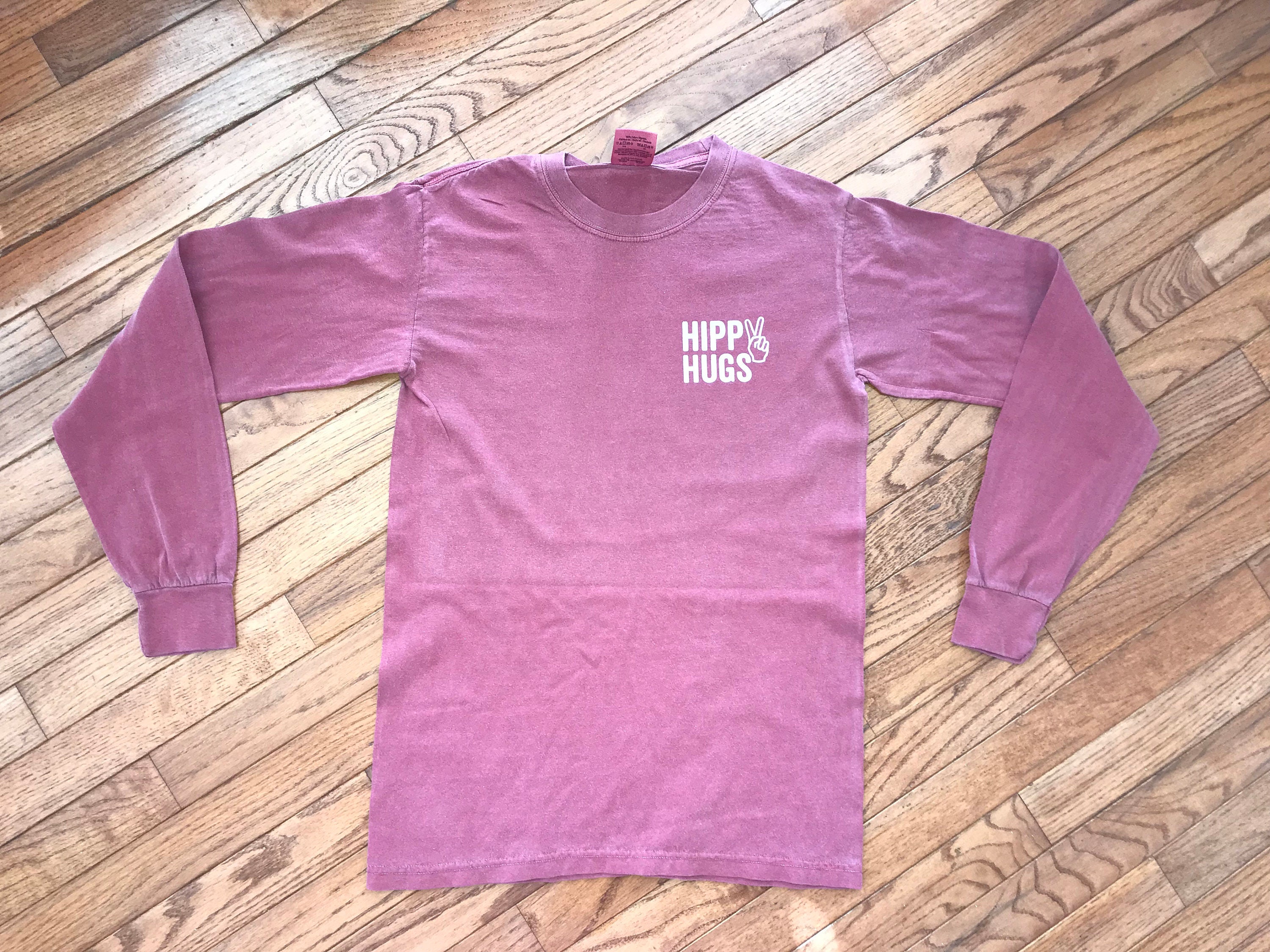 COMFORT COLORS Brick Original Long Sleeve Tee - Hippy Hugs - Etsy