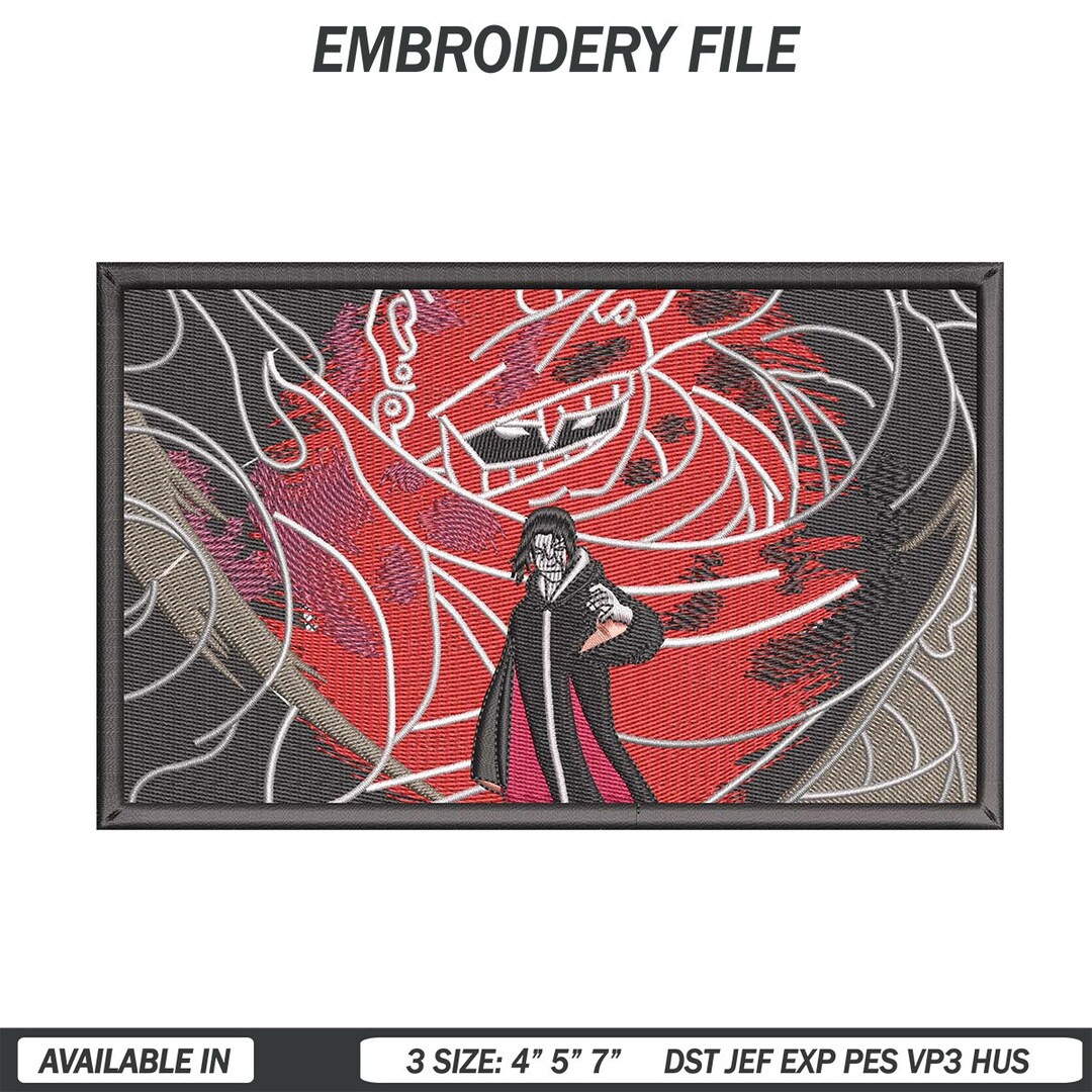 Itachi Sharingan Anime Embroidery Design, Anime Embroidery Design ...