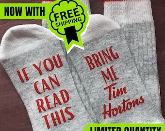 Tim Hortons Socks - Etsy