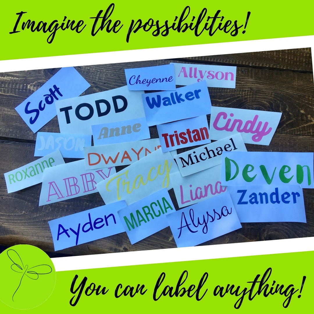 Custom Name Decal Personalized Gift Name Decal for - Etsy