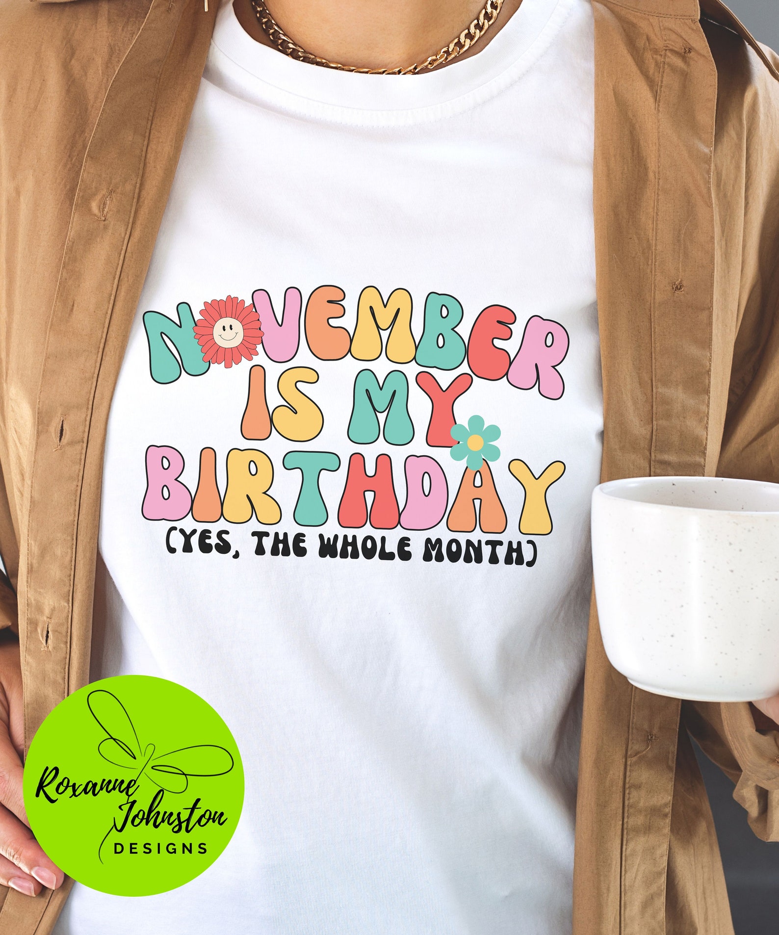 November Birthday Shirt, Retro Vibe Tee, Vintage Birthday T-shirt ...