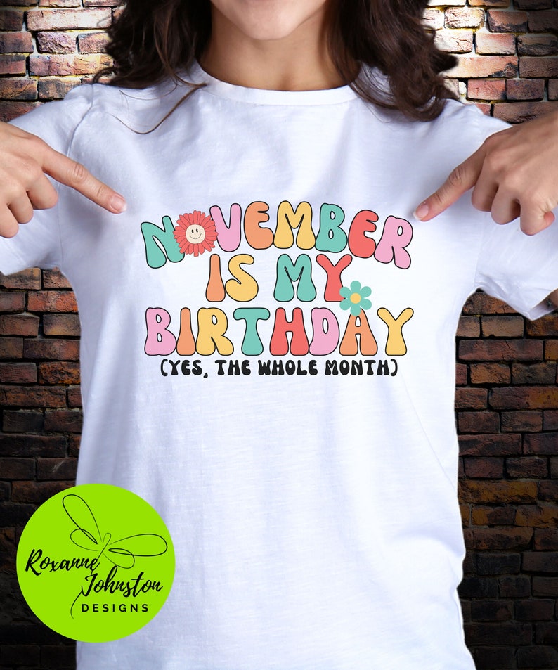 November Birthday Shirt, Retro Vibe Tee, Vintage Birthday T-shirt ...