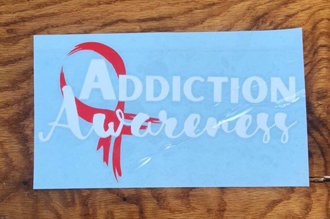 Addiction Awareness Decal Addiction Decal Sticker for Addiction ...