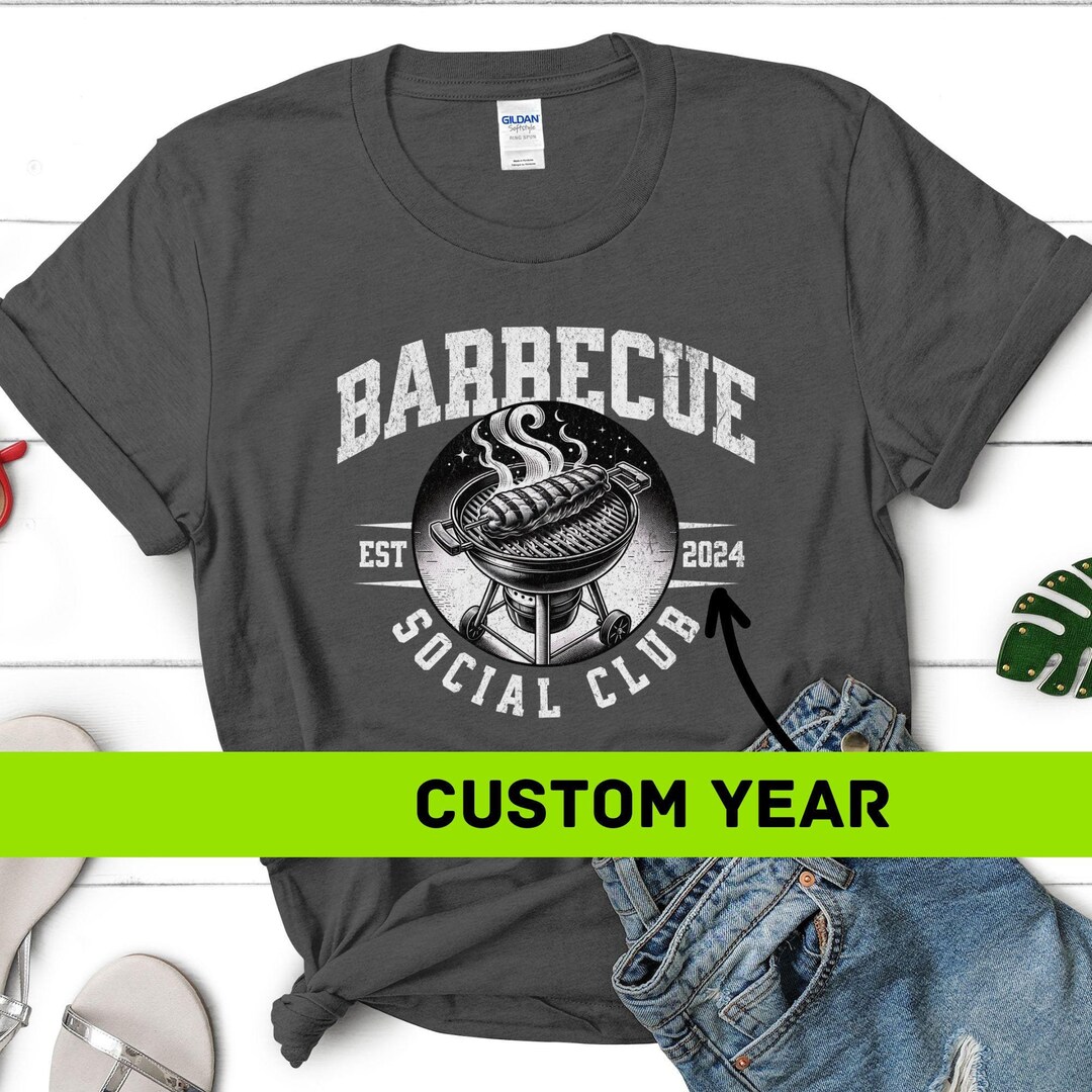 Custom BBQ Lover Shirt, Grill Master Tee, Barbeque Social Club Shirt ...