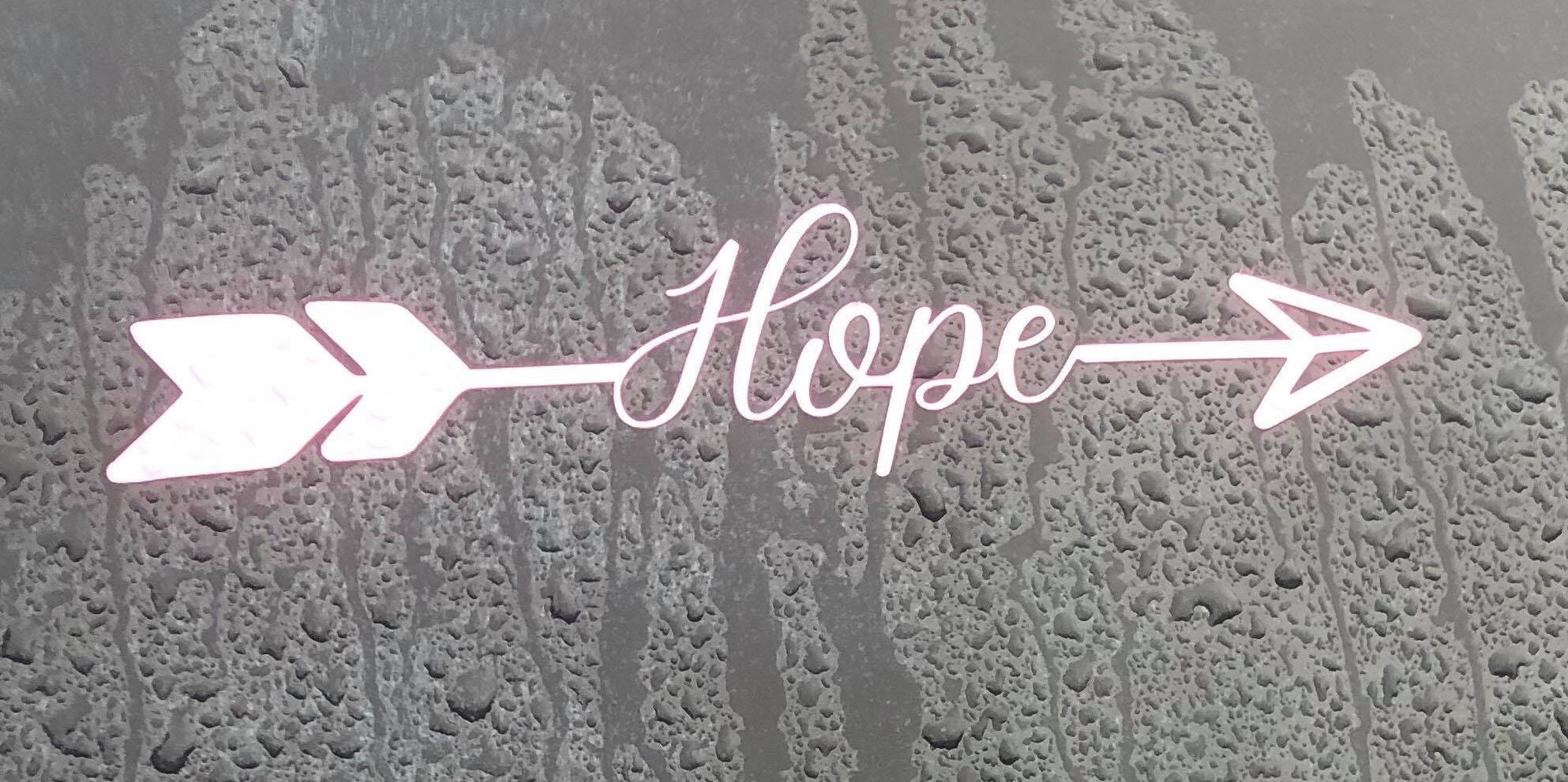 Hope Car Decal con Arrow Todos podríamos usar un poco de | Etsy