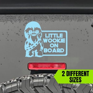 Little Wookie on Board Decal Vehicle Sticker Star Wars Inspired Baby on ...