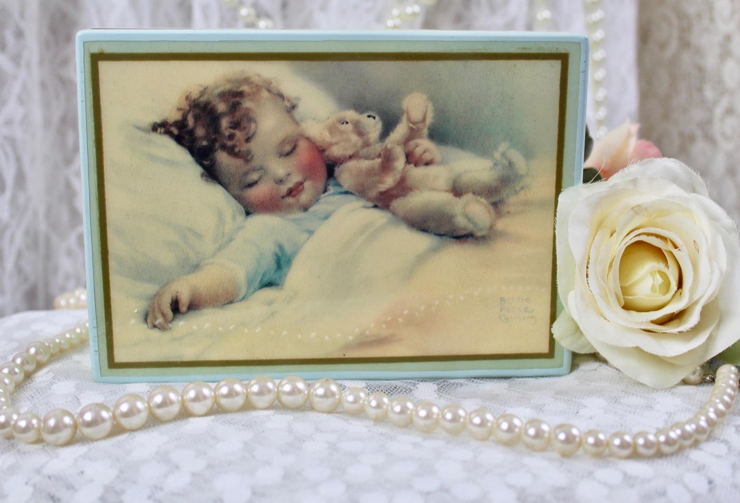 Vintage 1987 Bessie Pease Gutmann Musical Jewelry Box, Baby Musical Box ...