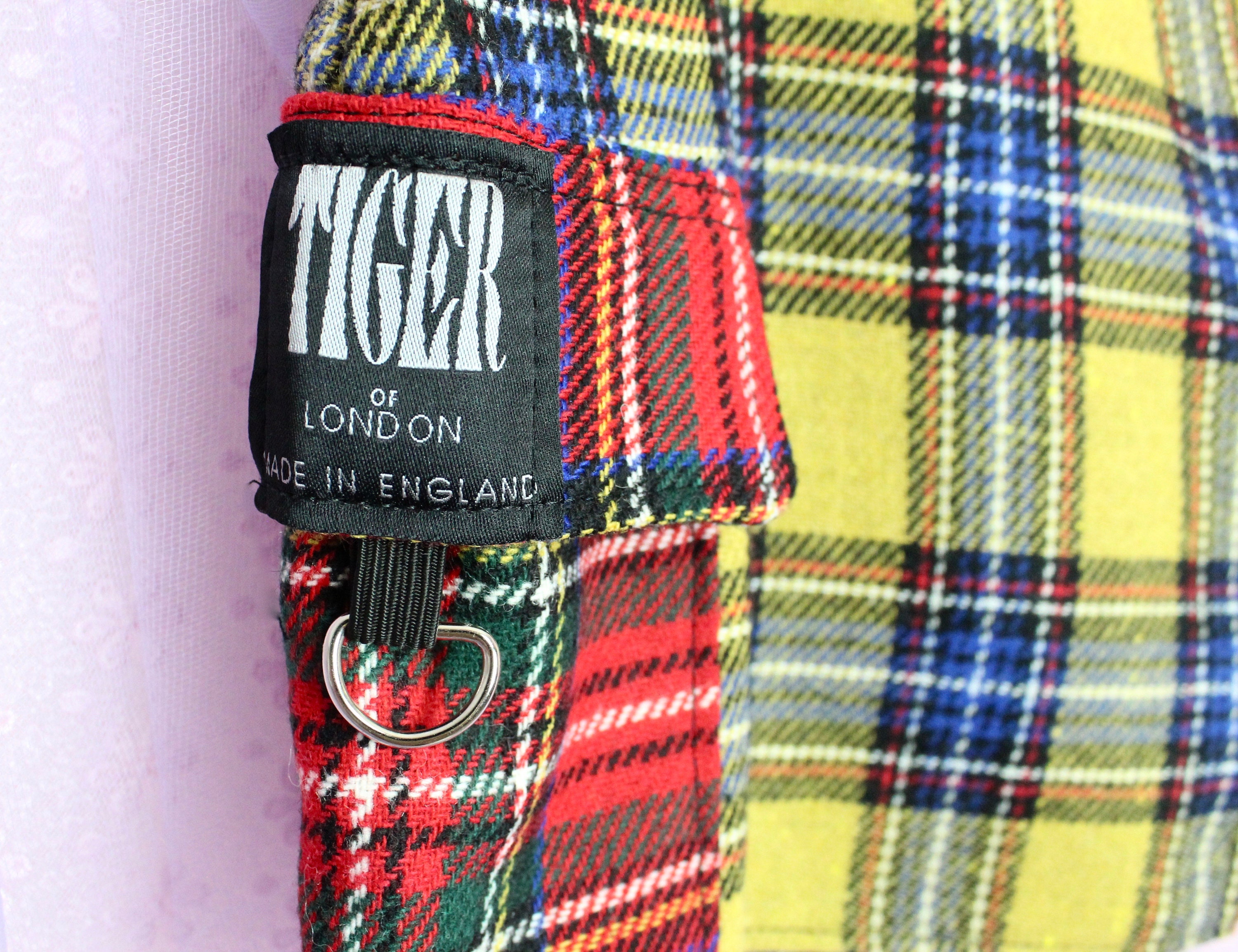 Punk Rock Plaid Mini Skirt Tiger of London Bondage Split - Etsy