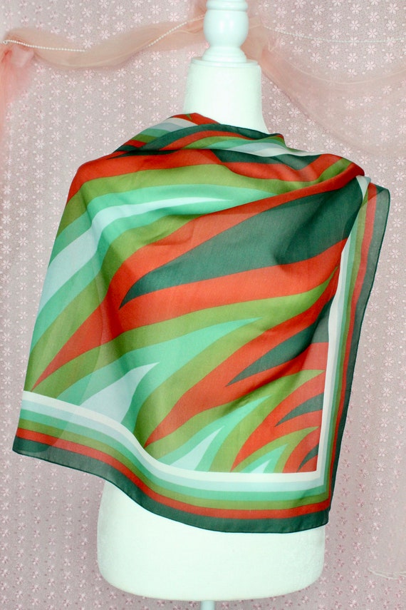 Vintage scarf green mod - Gem