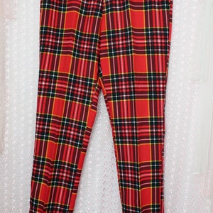 Men's Opposuits Red Plaid Suit Set, Slim Fit,lumberjack Two- Piece Suit ...