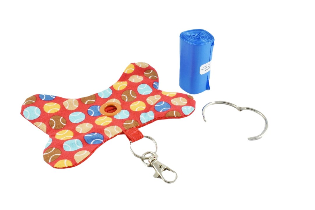 Poop Bag Holder, Poo Bag Dispenser With Bags, Hardware Clips Included ...