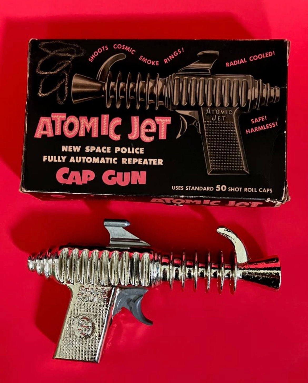 Vintage Space Toy, Atomic Jet Cap Gun W Box - Etsy
