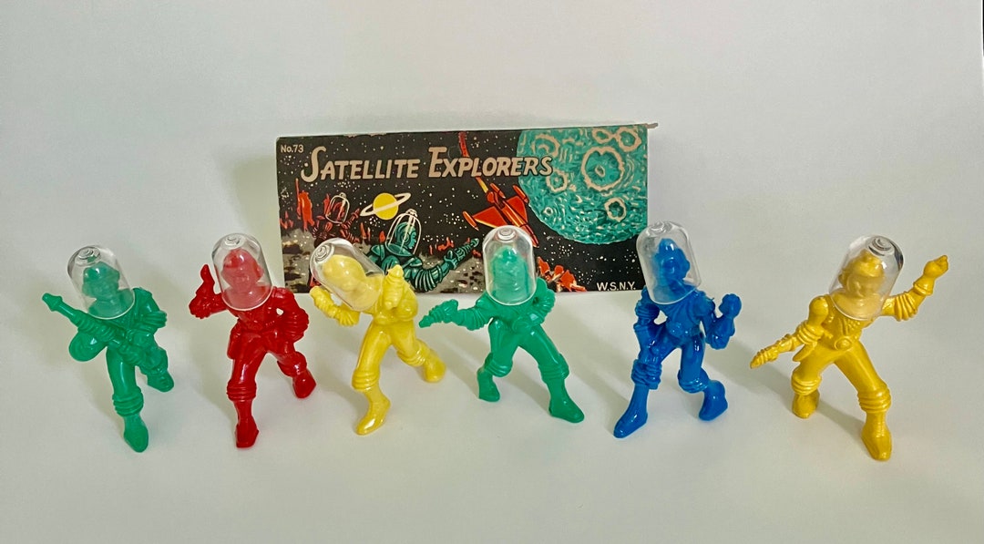 Vintage Space Toy, Figures, Satellite Explorers - Etsy