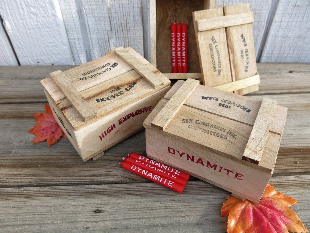 Hoover Dam Dynamite Box: Handmade Wooden Souvenir Jewelry Box - Etsy