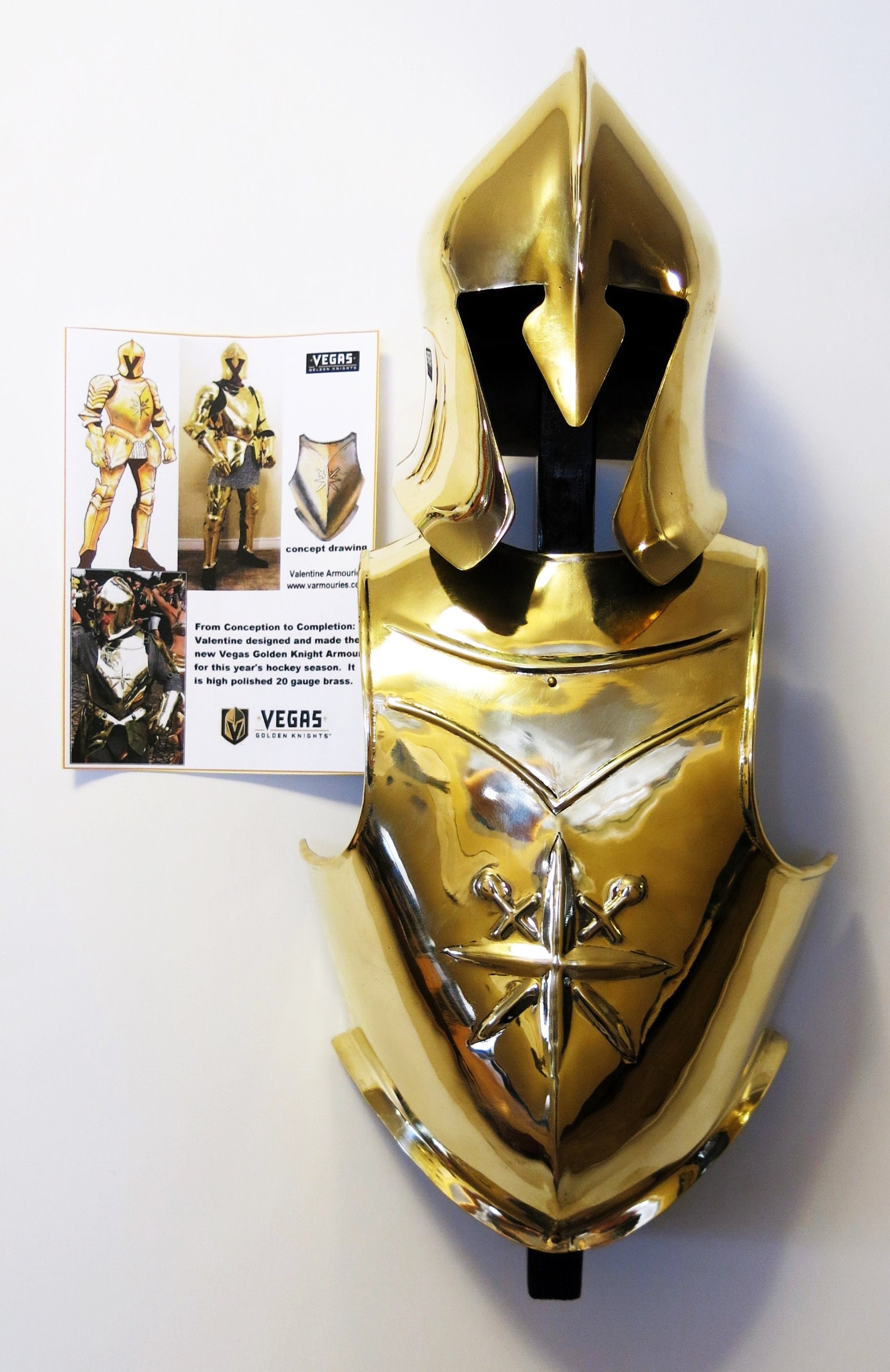 SALE: Vegas Golden Knights Helmet mini brass made by same | Etsy