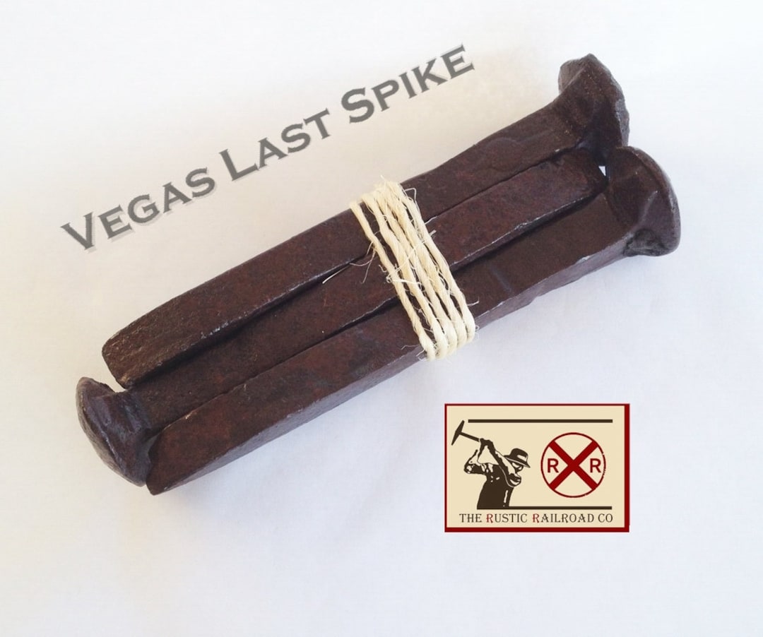 Vintage Railroad Spikes: 3 Rusty Old Railroad Spikes, With Certificate ...