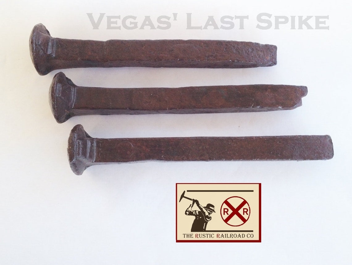 Vintage Railroad Spikes: Three Rusty Old Railroad Spikes With - Etsy