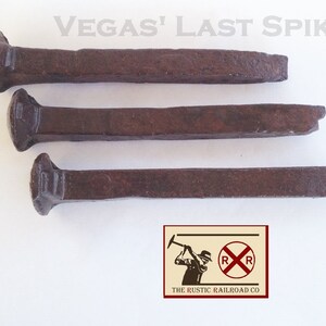 The Last Spike: Three Rusty Old Railroad Spikes, With Certificate of ...