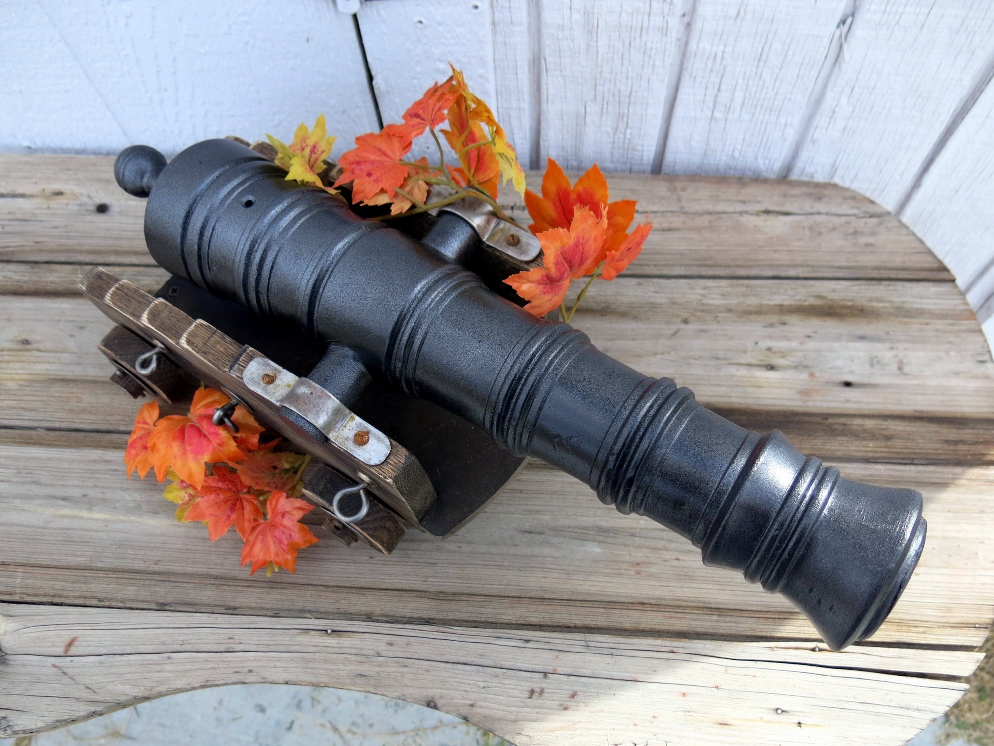 1/4 Scale Naval Cannon With Cast Resin Hollow Barrel. Made in USA - Etsy