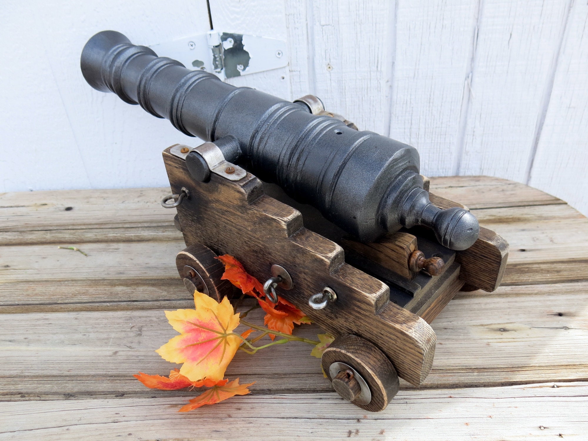 1/4 Scale Naval Cannon With Cast Resin Hollow Barrel. Made in USA - Etsy