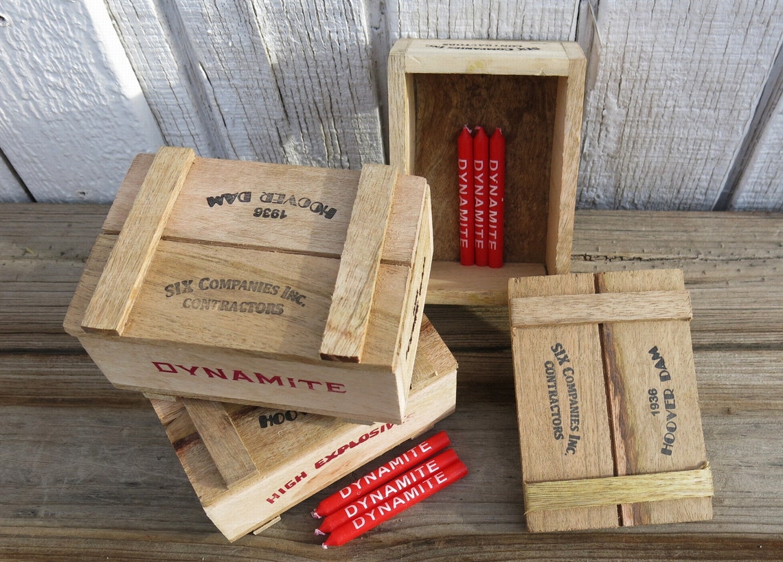 Hoover Dam Dynamite Box: Handmade Wooden Souvenir Jewelry Box - Etsy