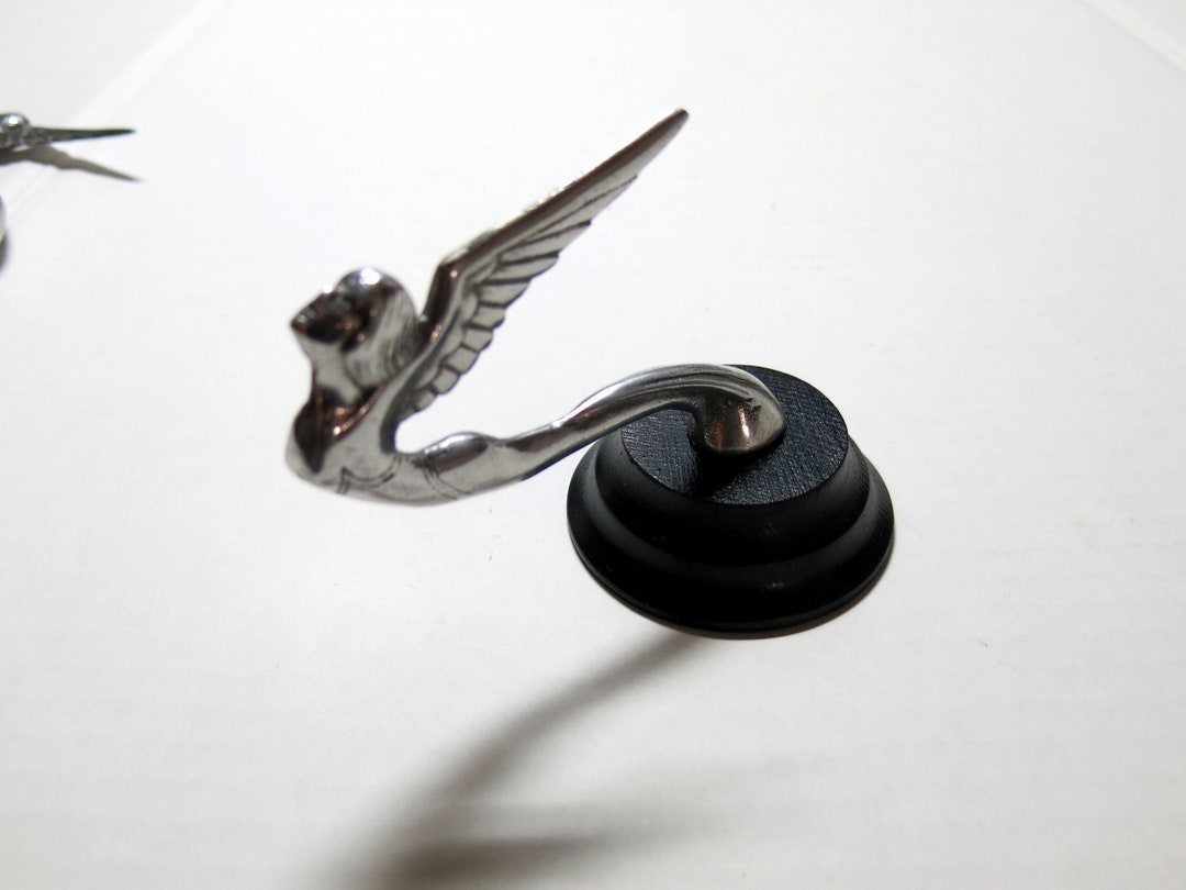1930s Plymouth Winged Lady Hood Ornament: Cast Aluminum Sculpture on ...