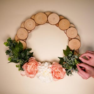 Spring Wood Slice Wreath Kit - Etsy